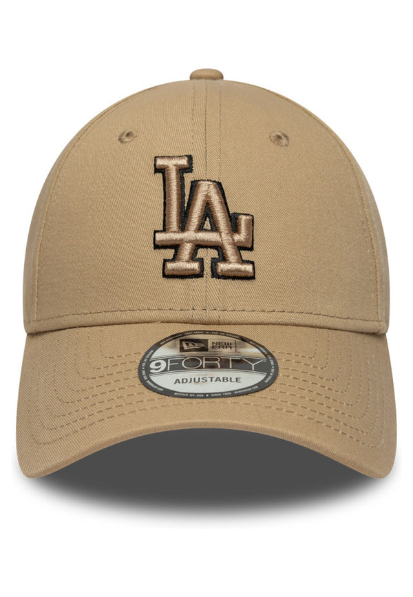 GORRA NEW ERA TOSTADA DODGERS TEAM OUTLINE 9FORTY LOSDOD