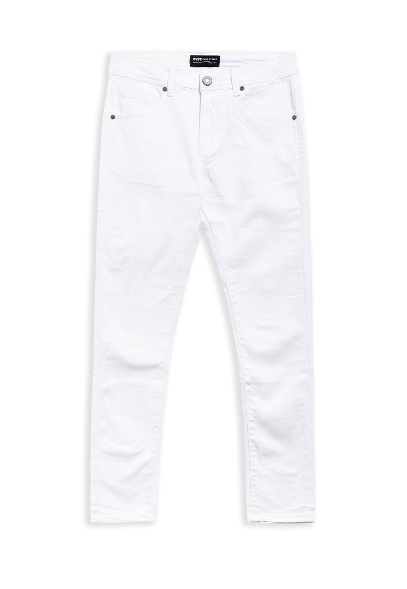 PANTALON BLANCO SLIM FIT BASIC PANT